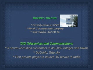 Principal of management it syot analosis on tata group | PPT