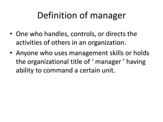 Pom becoming a manager | PPT