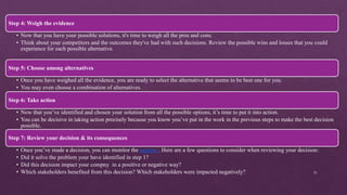 Planning and decision making | PPTX
