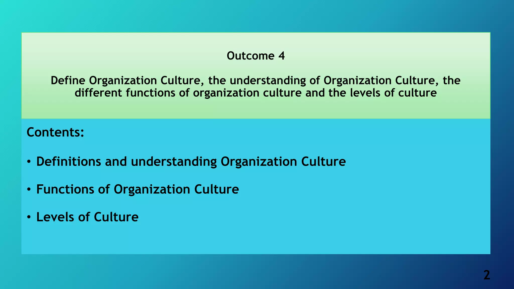 Organizational Culture | PPTX