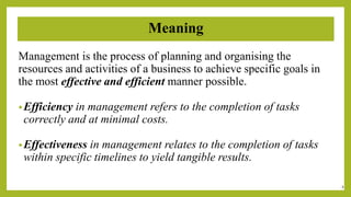 Overview of Management | PPT