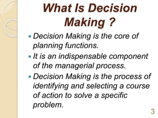 POM - Decision Making | PPTX
