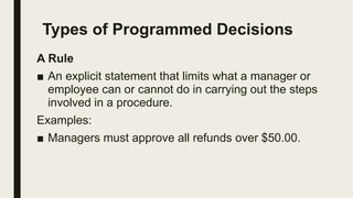 Principle of management decision makings | PPTX