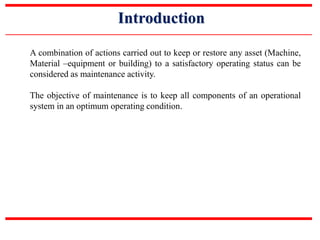 POM: maintenance and system reliability | PPT