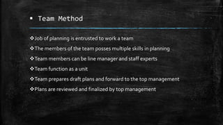 planning and its methods | PPTX