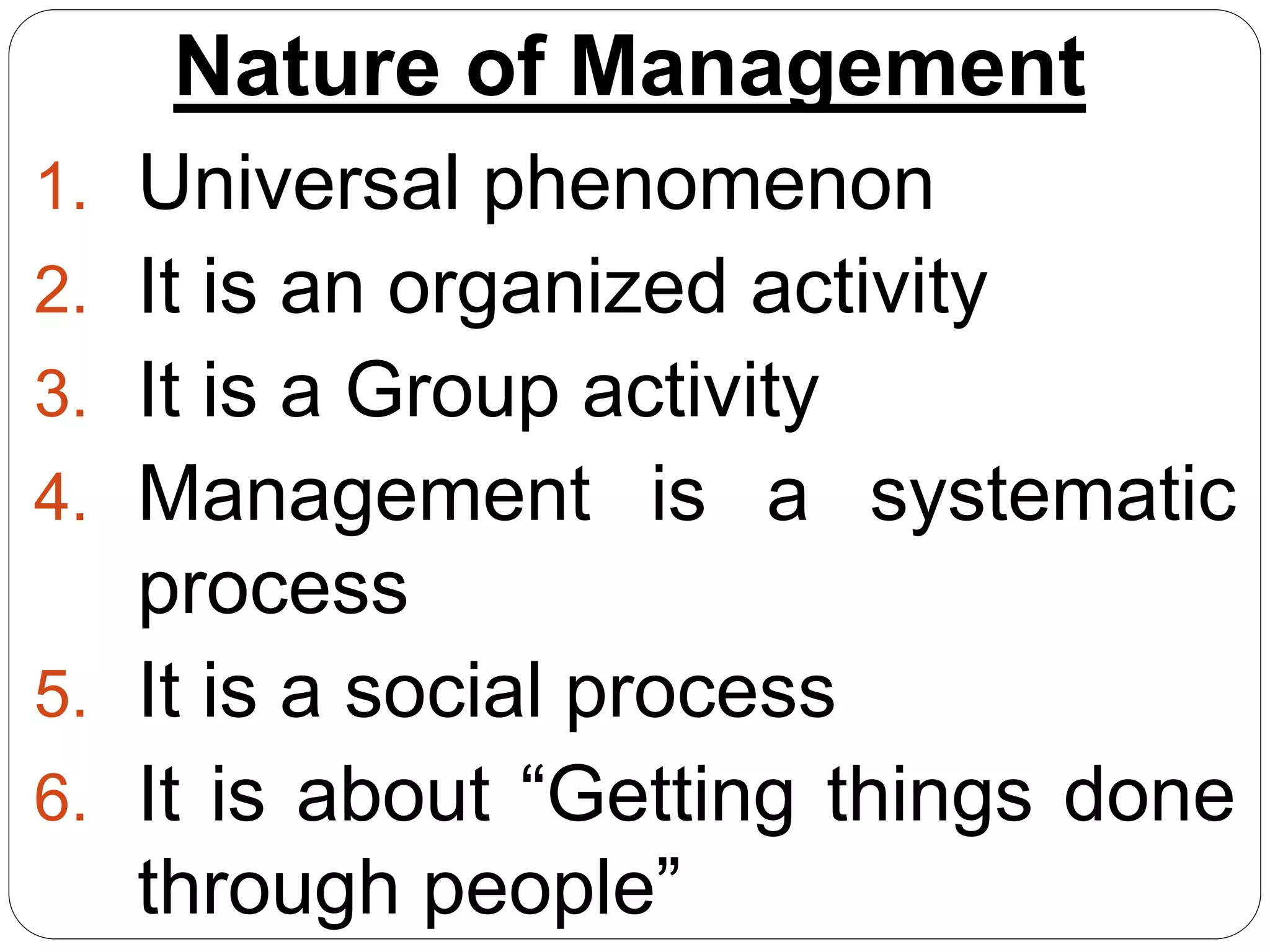 Pom unit-i, Principles of Management notes BBA I Semester OU | PPT