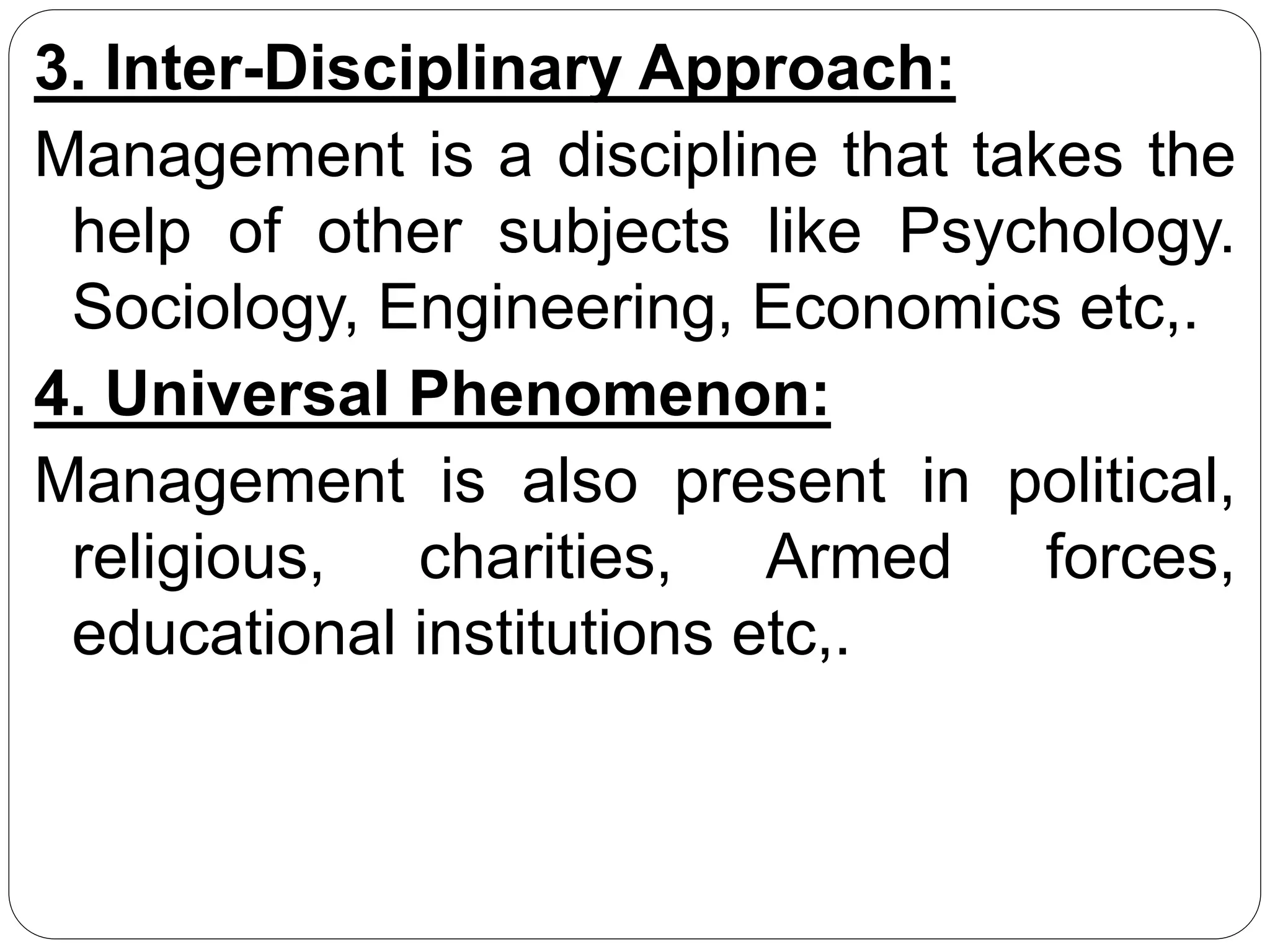 Pom unit-i, Principles of Management notes BBA I Semester OU | PPT