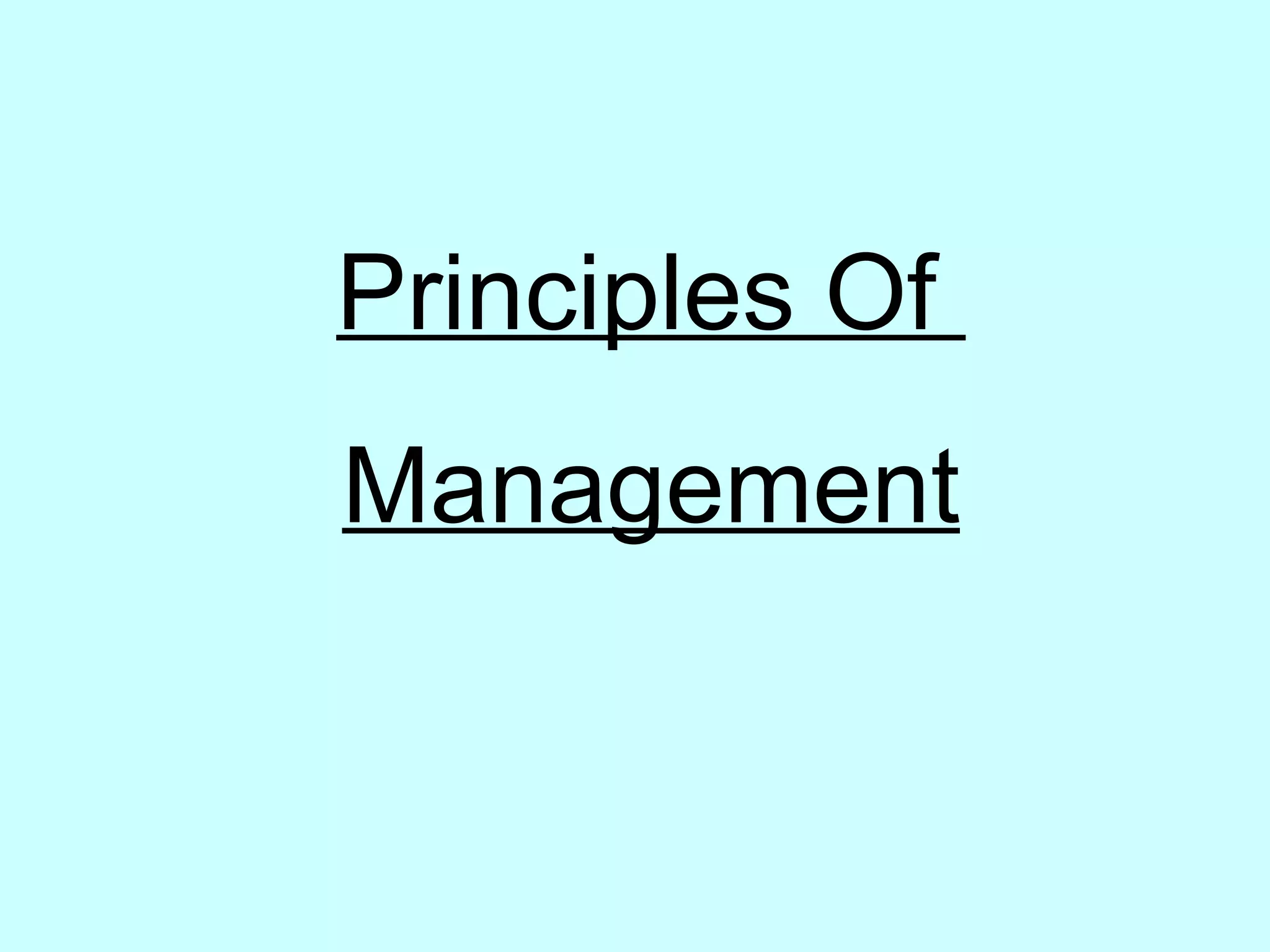 Principles of Management Lec-1 | PPT