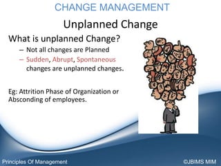 Change Management - Principles of Management | PPTX