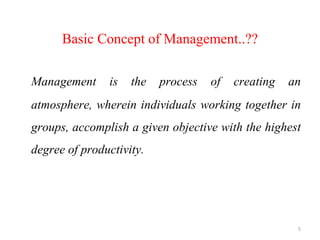 Principles of management, a management related subject. | PPTX