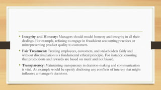 importance business ethics in management | PPT