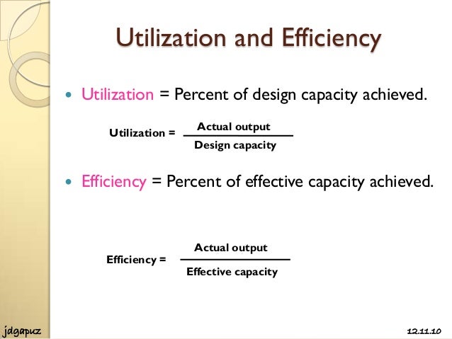 Process Strategies and Capacity Planning