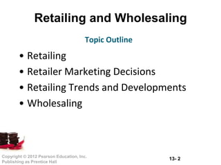 Retailing & Wholesaling (Principle Of Marketing) PMK1013 | PPTX ...