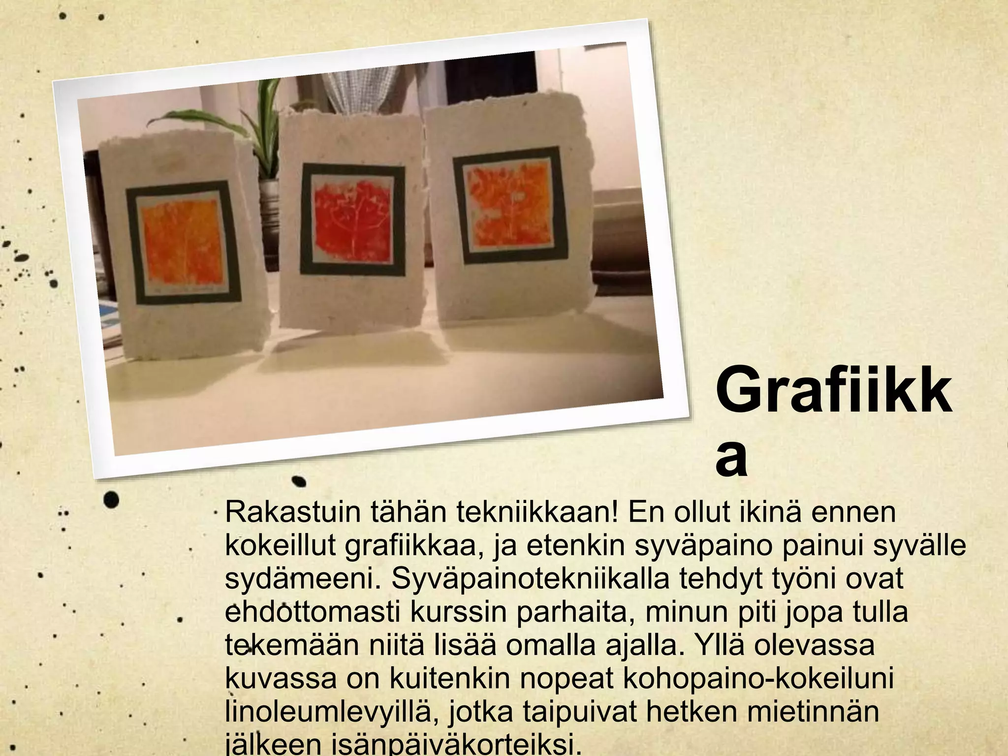 Kuvataiteen portfolio | PPTX