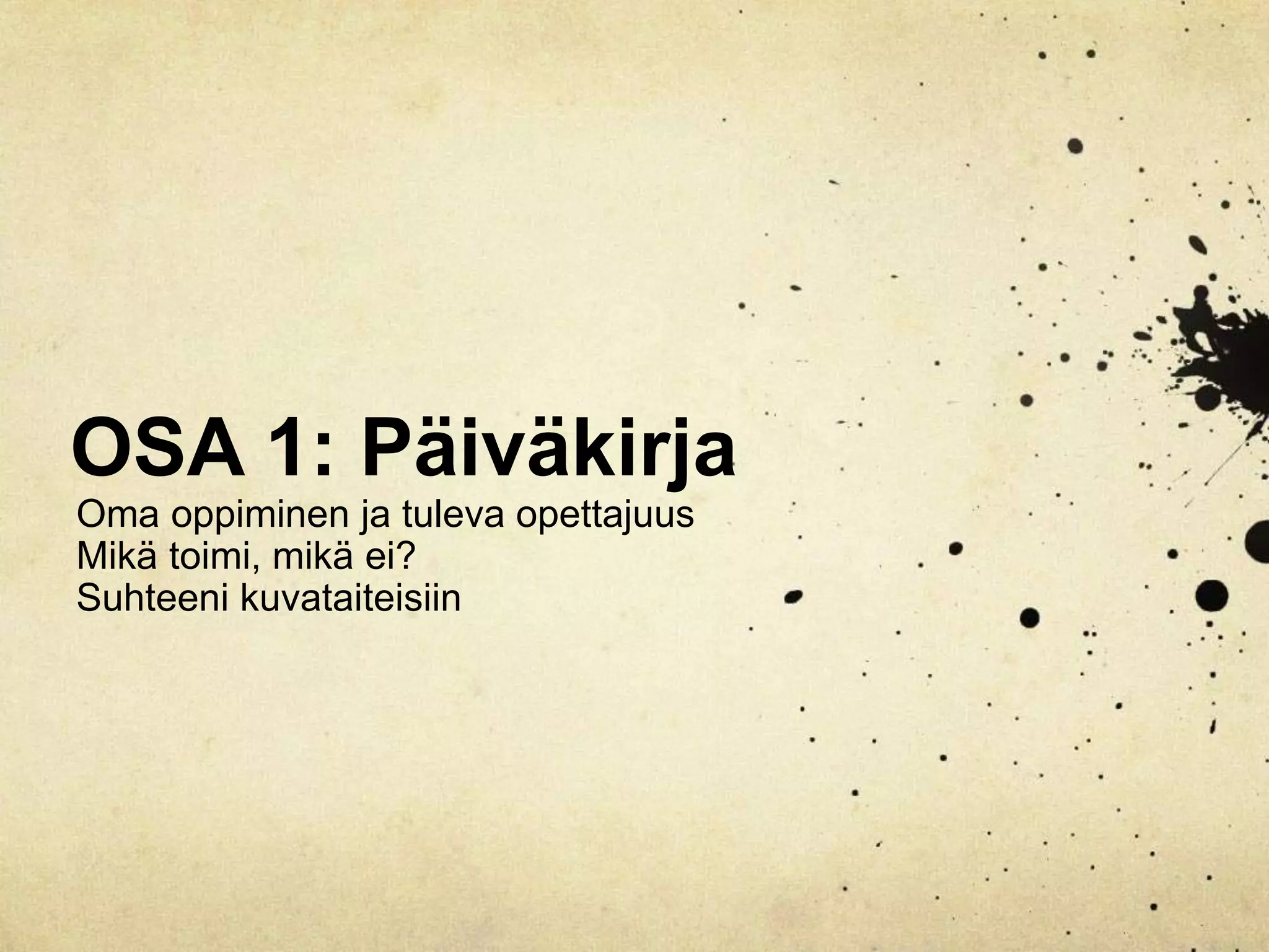 Kuvataiteen portfolio | PPTX
