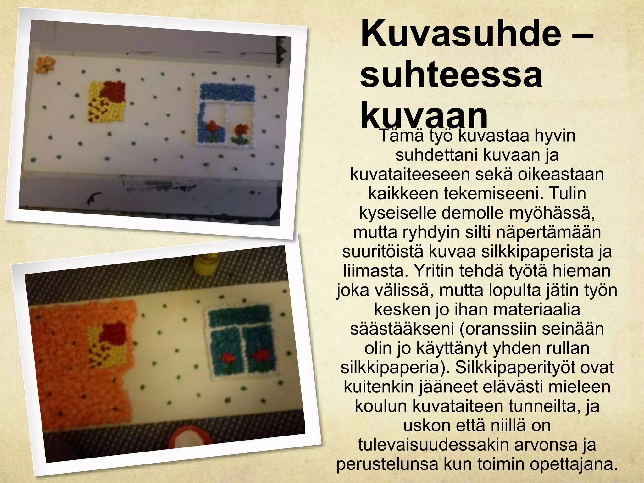 Kuvataiteen portfolio | PPTX
