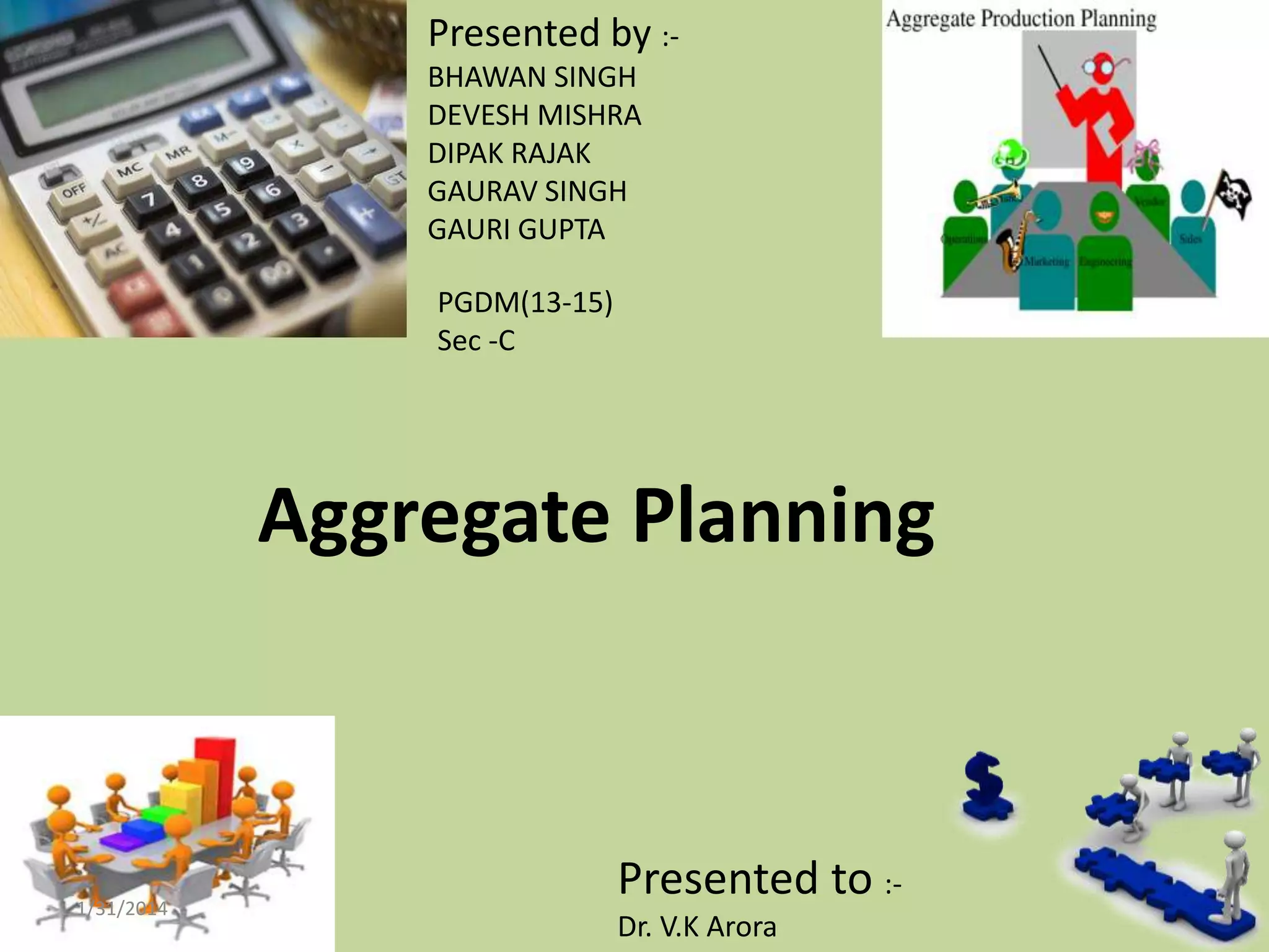 Pom agg plan | PPT