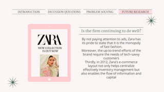 Principles of Management analyze how Zara manage | PPTX