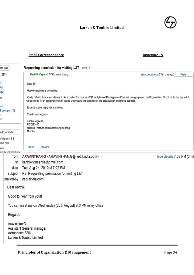 Organizational Structure & Leadership Style in M/s Larsen & Toubro , Mumbai. | PDF