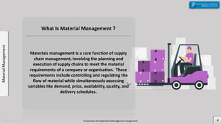 The Effect Of Material Management Techniques On Production Planning ...