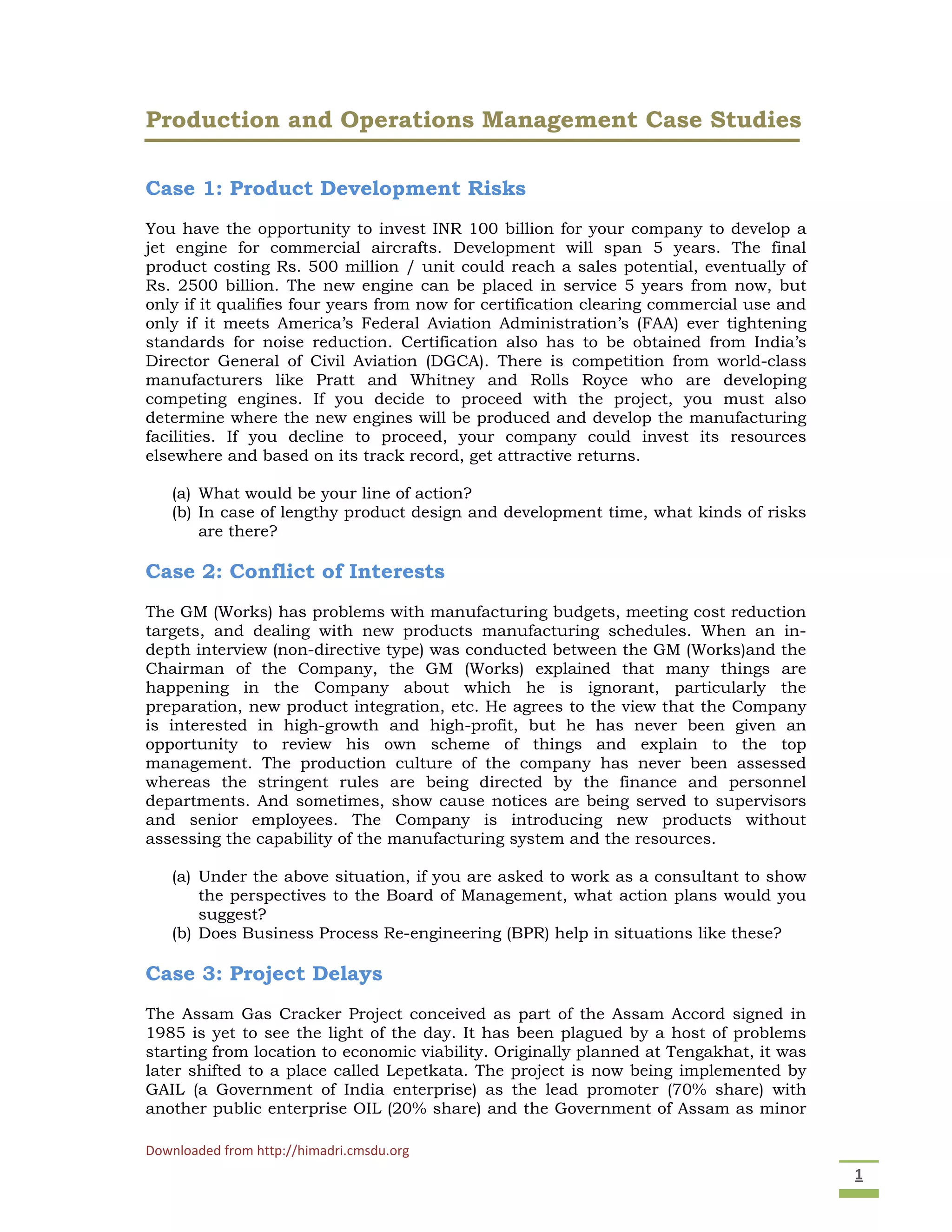 Pom case studies | PDF