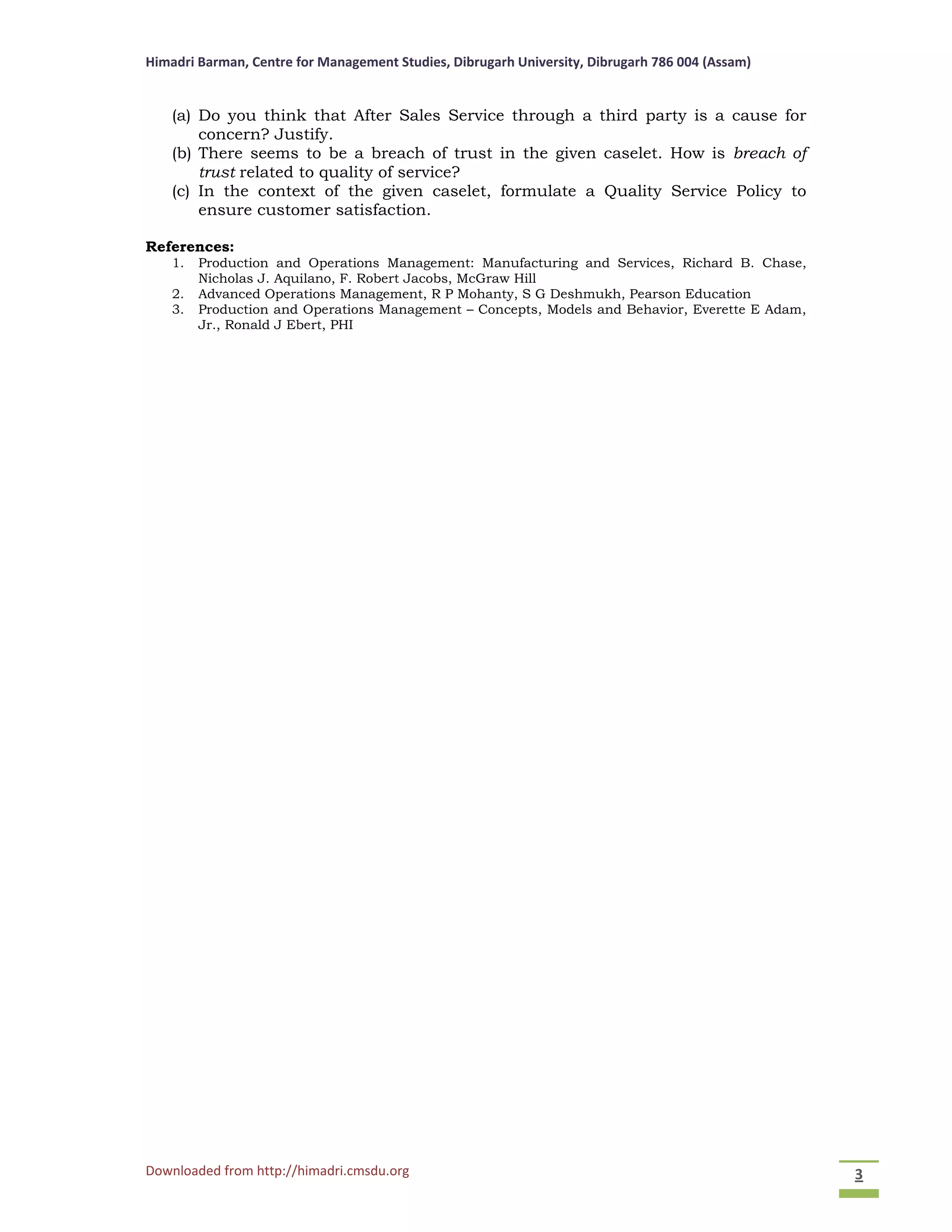 Pom case studies | PDF