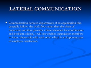 POM_COMMUNICATION IN ORGANISATION | PPT | Computer Networking | Computing