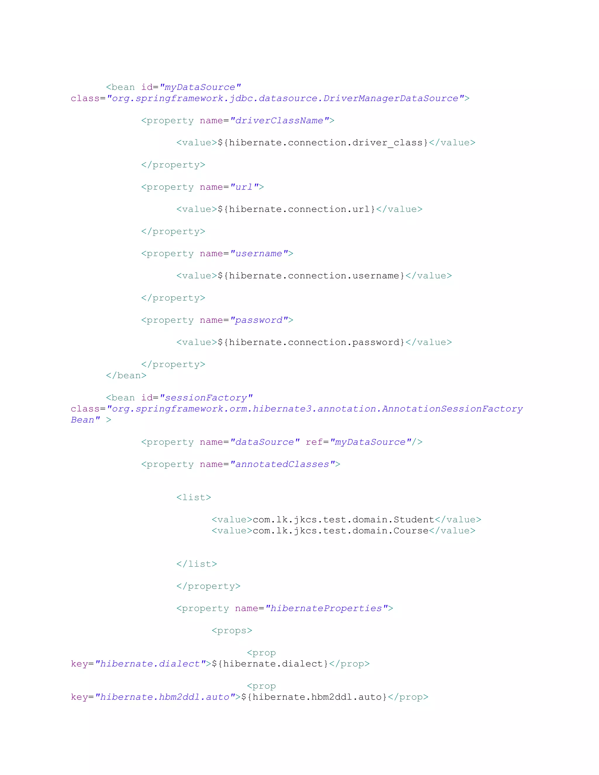 Pom configuration java xml | DOCX