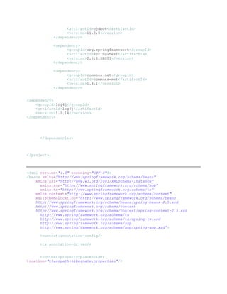 Pom configuration java xml | DOCX