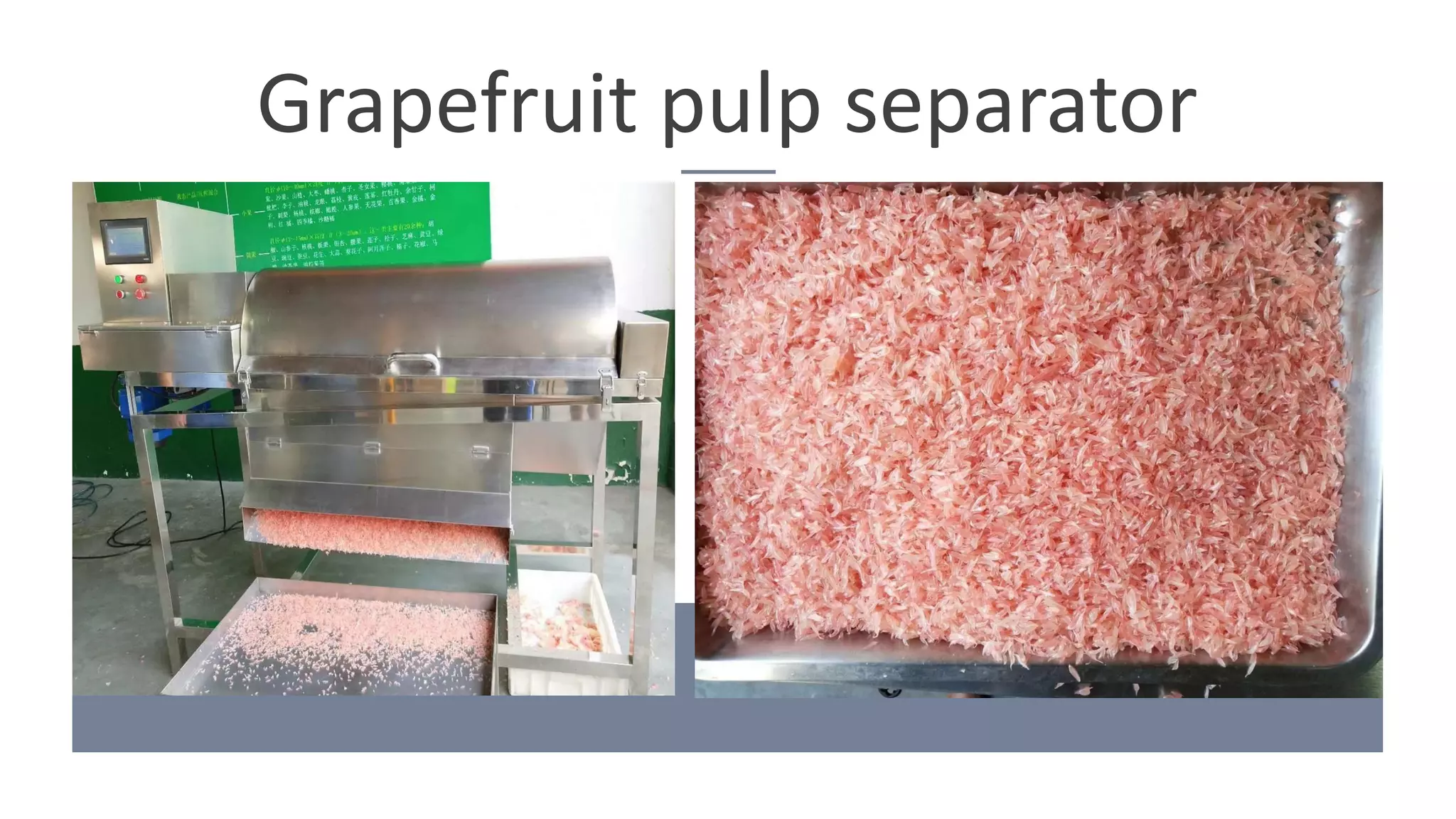 Pomegranate passionfruit prickly pear pulp separator from bway | PPT