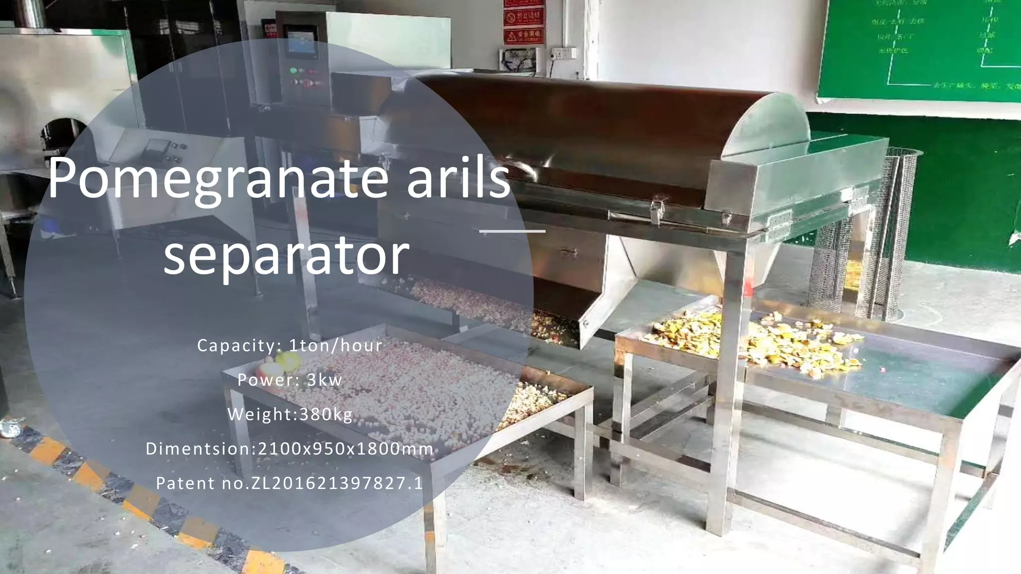 Pomegranate passionfruit prickly pear pulp separator from bway | PPT