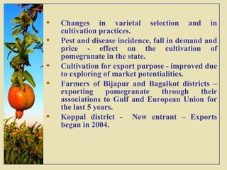 Pomegranate - Global Scenario | PPT