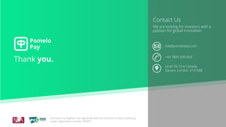 Pomelo Pay - NOAH19 London | PDF