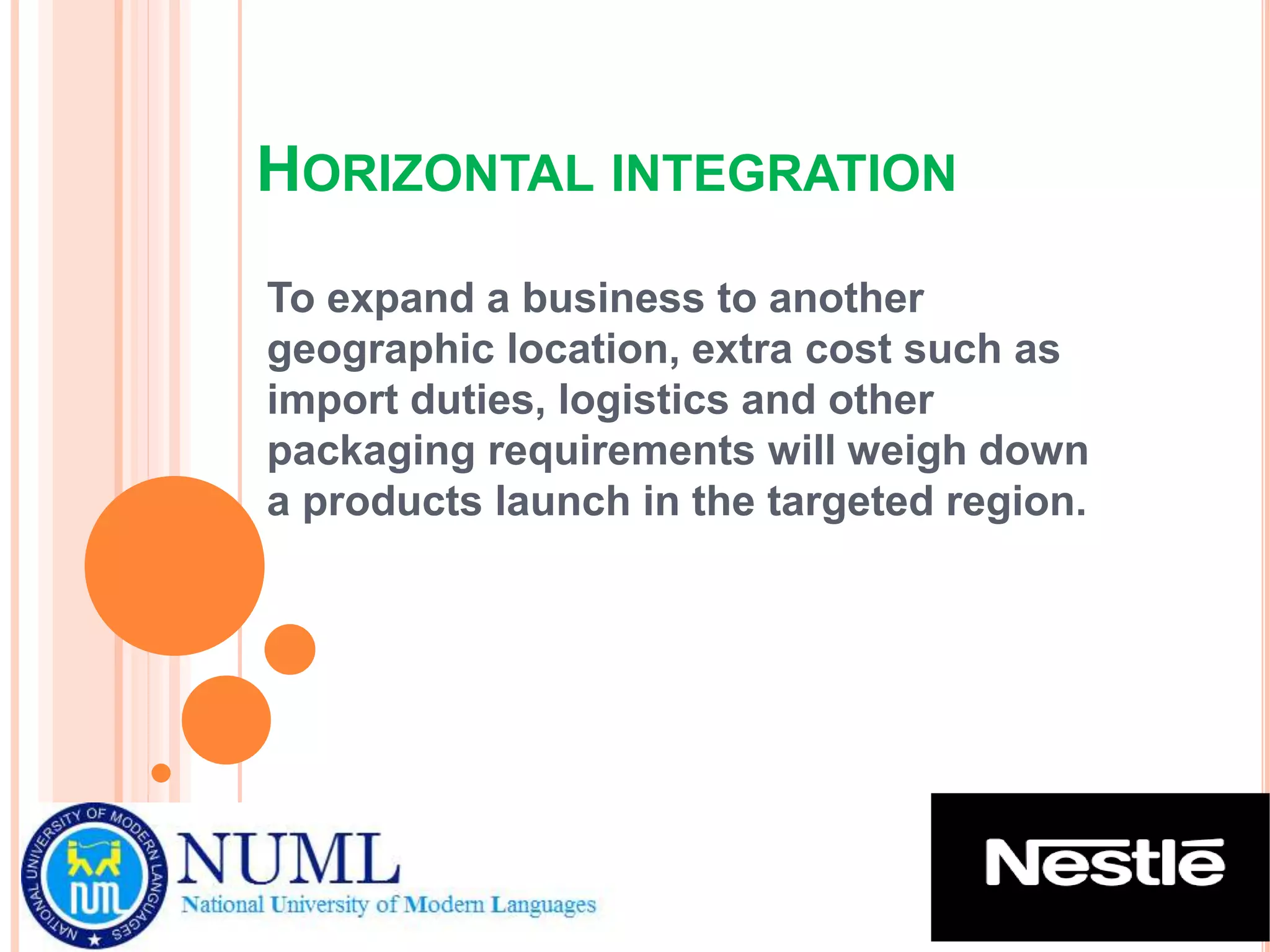 horizontal and vertical integration of supply chain | PPTX
