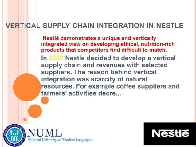 horizontal and vertical integration of supply chain | PPTX