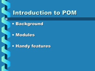 Pom for windows | PPT
