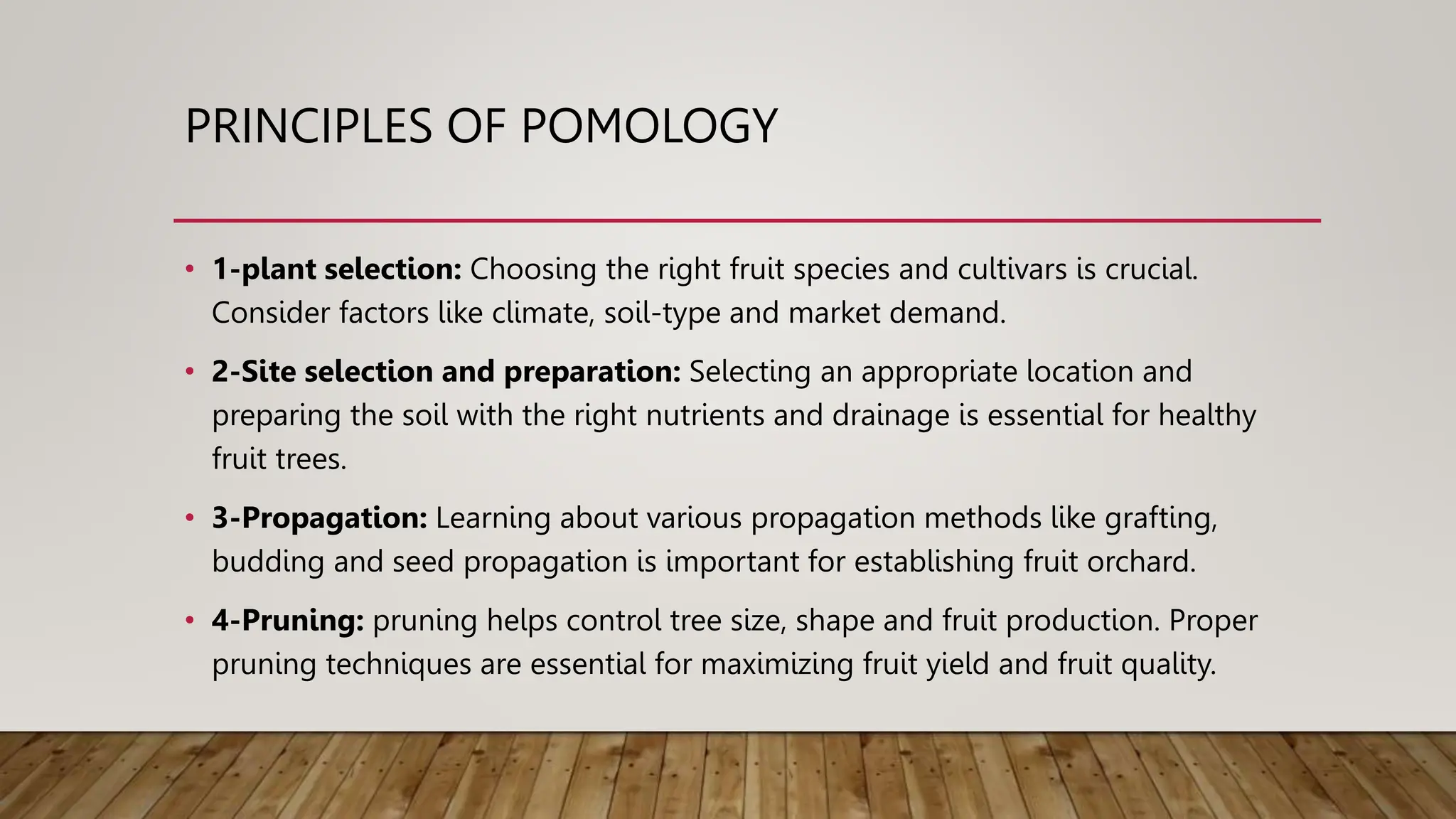 Pomology, Horticulture Plant Sciences.pptx
