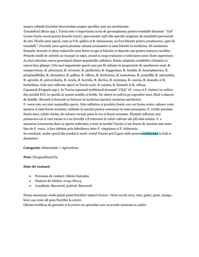 Pomi fructiferi | PDF