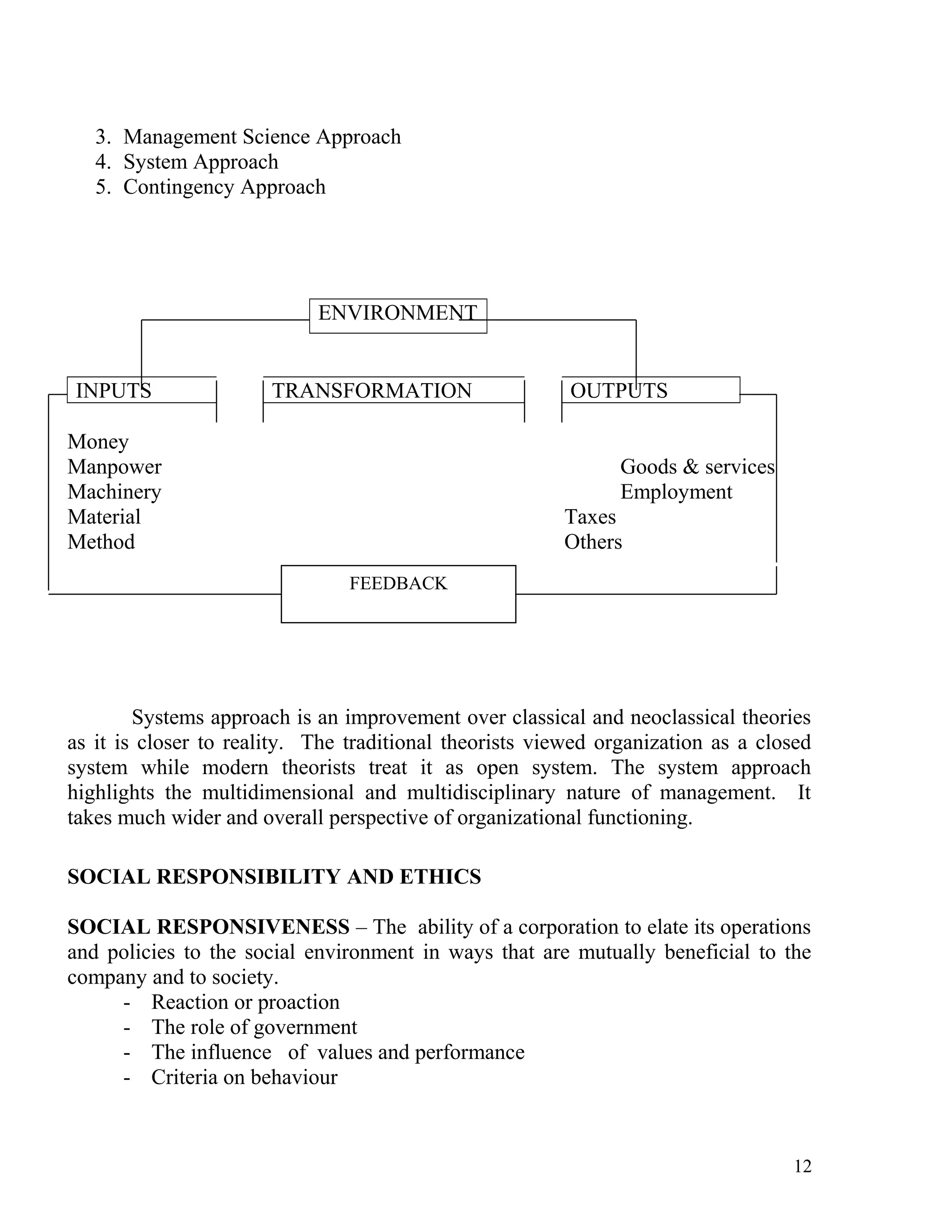 PRINCIPLES OF MANAGEMENT lecture notes | DOC