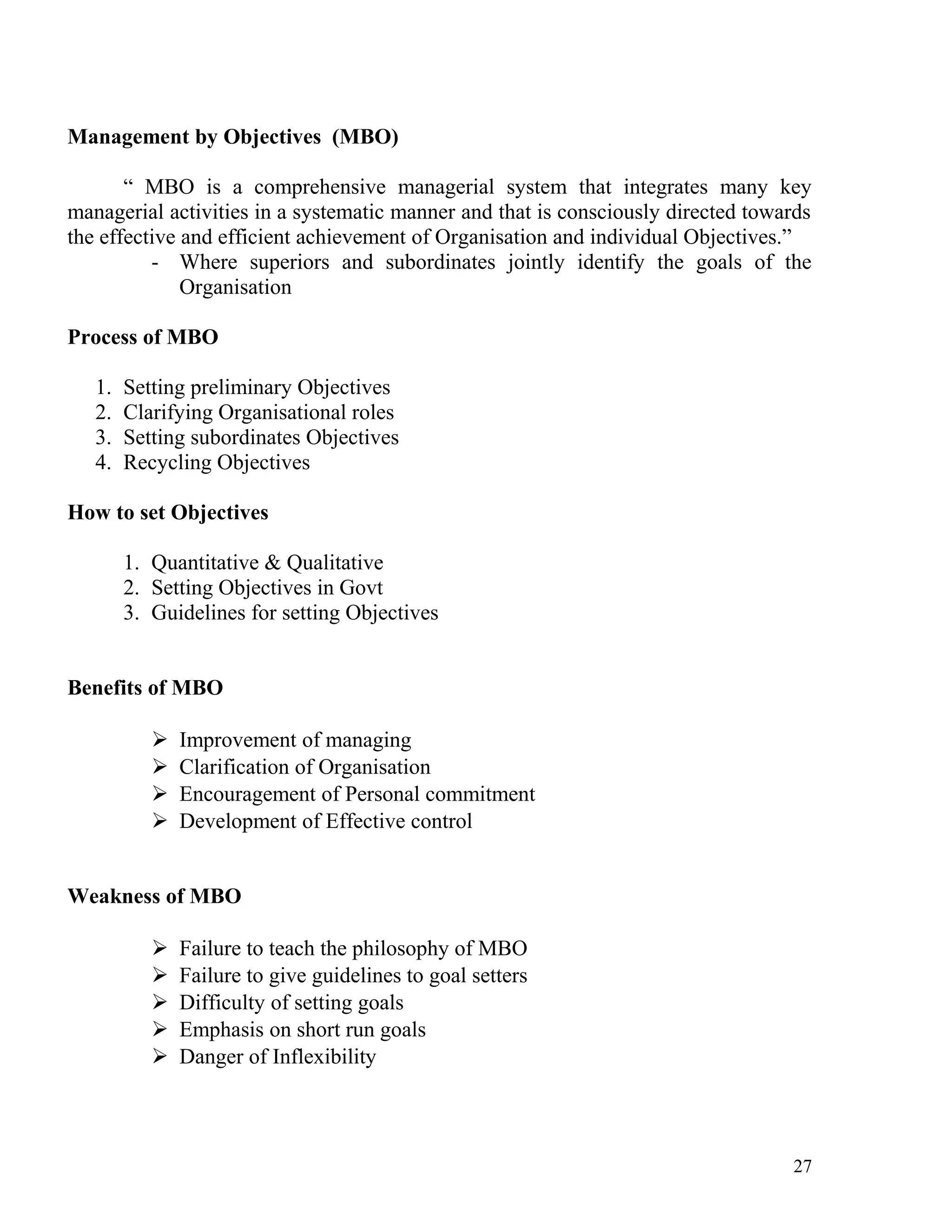 PRINCIPLES OF MANAGEMENT lecture notes | DOC