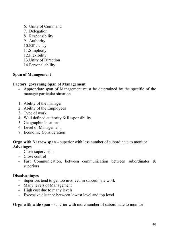 PRINCIPLES OF MANAGEMENT lecture notes | DOC | Business Administration ...
