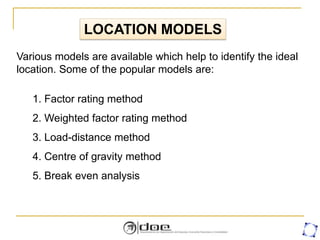 facility location and planning layout | PPTX | Business | Business and ...