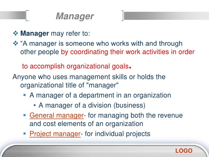 Principal of Management