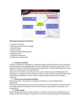 Operation study note from MBA IIM TO CHE | PDF