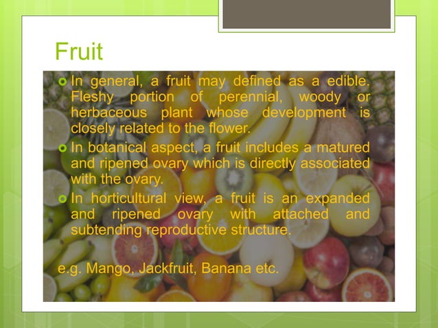 Pomology a study of growing fruit bearing trees | PPTX | Agriculture | Industries