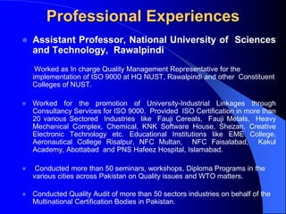 POM opening by sir Shahid Khalil of .ppt