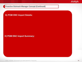 Avaya Proactive Outreach Manager (POM) Orientation Presentation | PPT