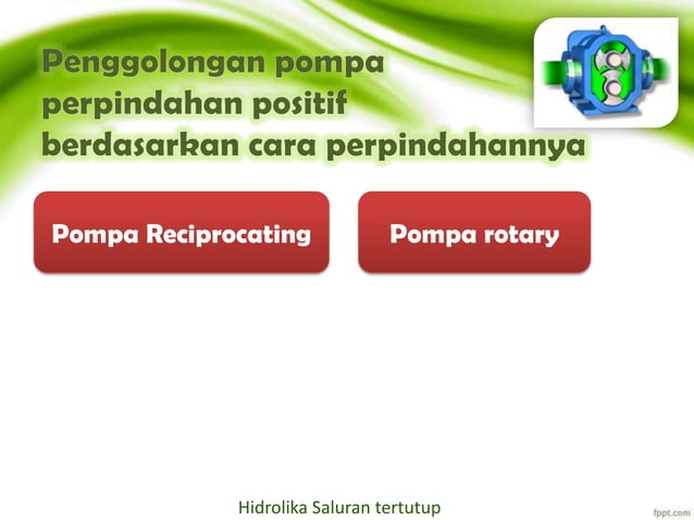 Pompa dan sistem pemompaan | PPTX