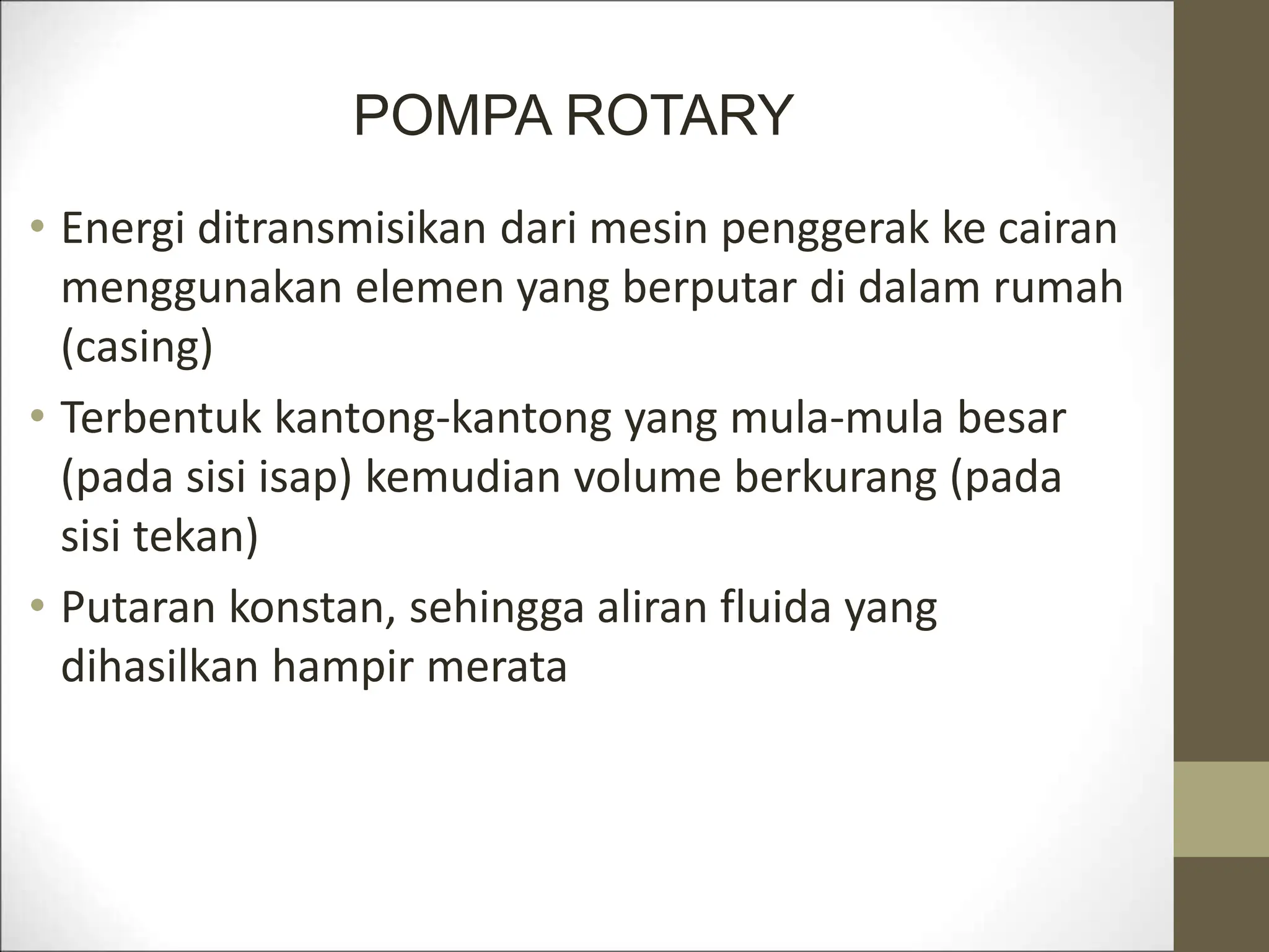 pembahasan jenis - jenis pompa pada jurusan teknik mekanik industri | PPT