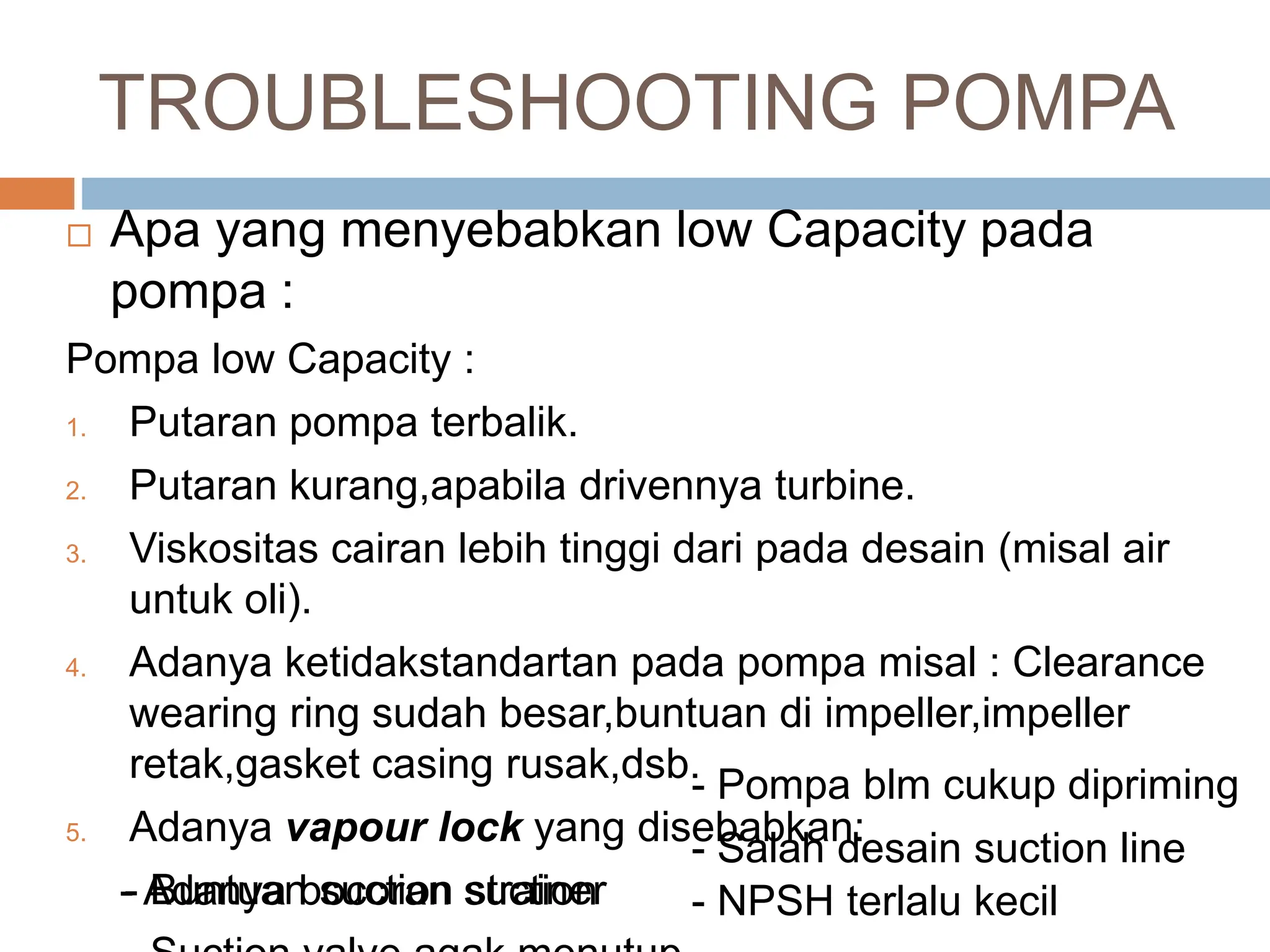 pembahasan jenis - jenis pompa pada jurusan teknik mekanik industri | PPT